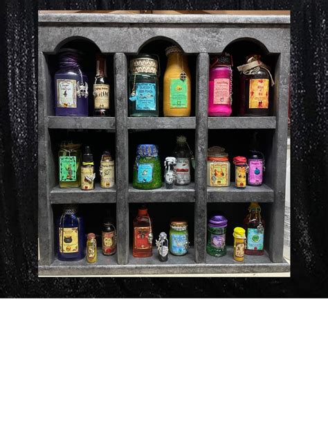 Large Potion Shelf Inspired By The Wizarding World Etsy