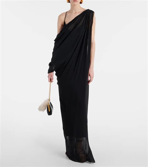 Taj Silk Gown In Black Khaite Mytheresa