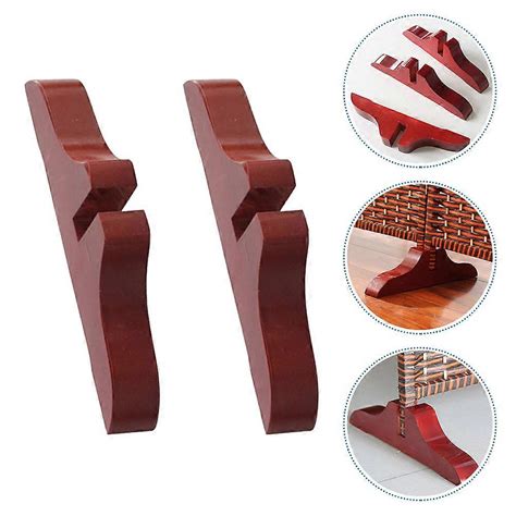 2Pcs Room Divider Support Feet Room Divider Bracket Wood Base Partition Base Support Legs