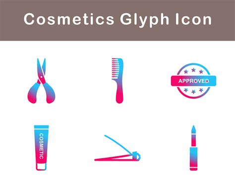 Cosmetics Vector Icon Set 20644288 Vector Art At Vecteezy