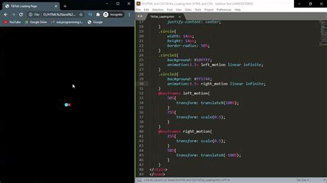 Tiktok Loading Page Using Html Css Youtube