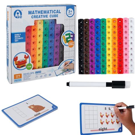 Math Link Cubes Math Link Counting Blocks Toy With 100 Cubes