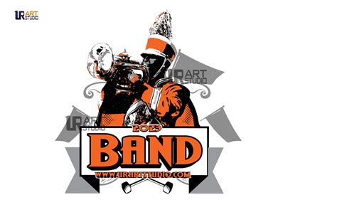 Marching Band Vector Logo Design Ready For Print Color Separated