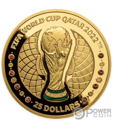 Trophy Fifa World Cup 1 Oz Gold Coin 25 Solomon Islands 2022
