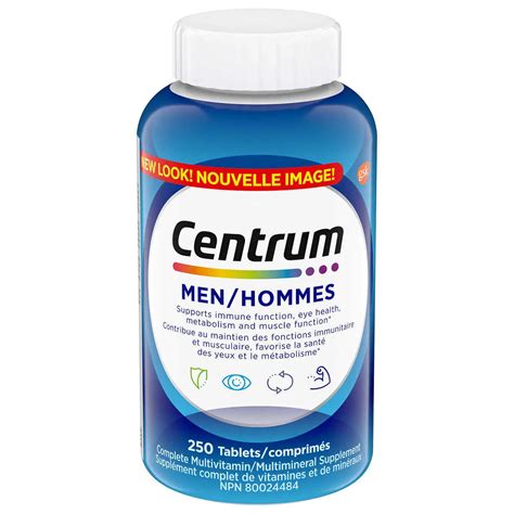 Centrum Complete Multivitamin And Mineral Supplement For Men 250 Tabl