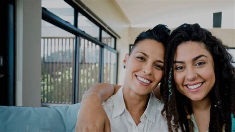 Download Lesbian Girl Couple At Home Wallpaper