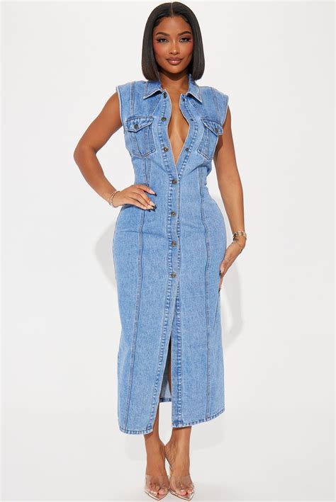 Womens Denim Dresses Fashion Nova