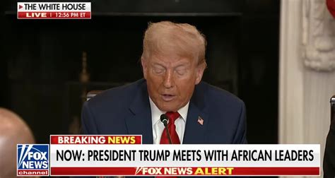 Trump So Bronzed Up And Reflective Fox News Cuts Away To A Segment On