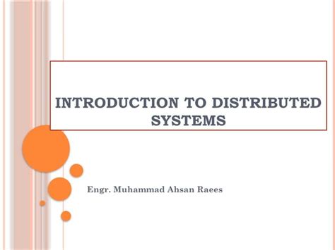 Models Of Distributed System Pptx