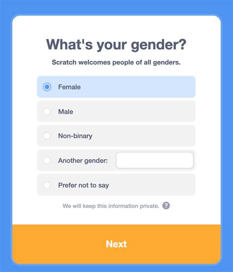 Have The Ability To Change Your Gender In Settings Discuss Scratch