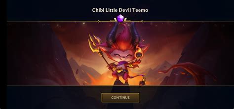 Managed To Get A Chibi Little Devil Teemo With The Last 100 Tokens I Got From The Pass R