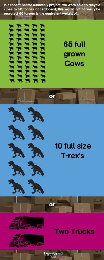 In A Recent Sector Assembly Project Vecta Labs Recycled 50 Tonnes Of Cardboard Vecta Labs