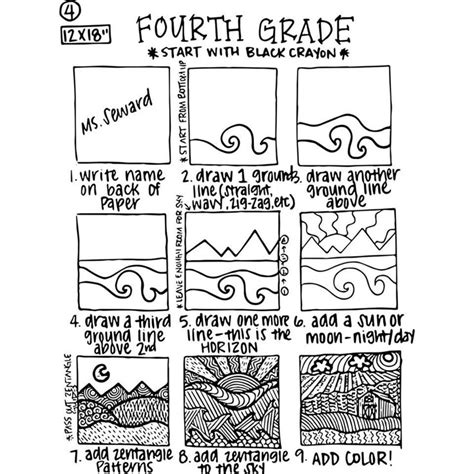 The Four Steps To Creating A Fourth Grade Art Project With Black And