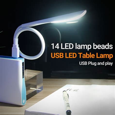 Dengjunhu Mini Usb Light For Laptop Flexible Usb Keyboard Light Dimmable Usb Lamp 14 Led Bead