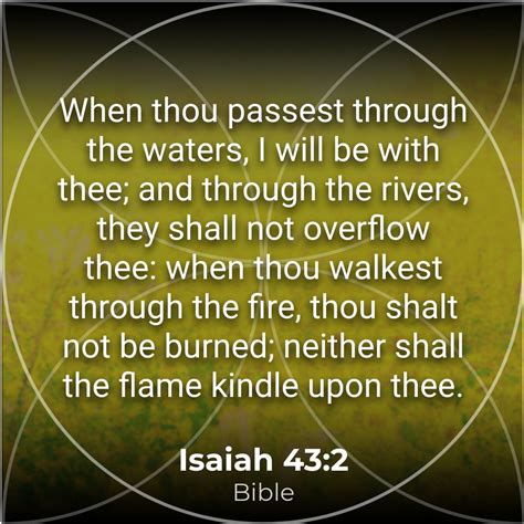 “when Thou Passest Throughthewaters I Will Be With Thee And Through