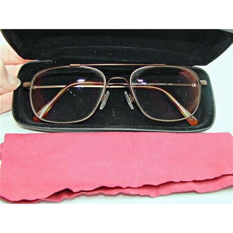 Vintage Flexon Marchon Eyeglass Sunglass Frames Antique Brown Autofl