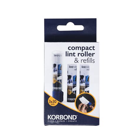Compact Lint Roller And Refills Korbond
