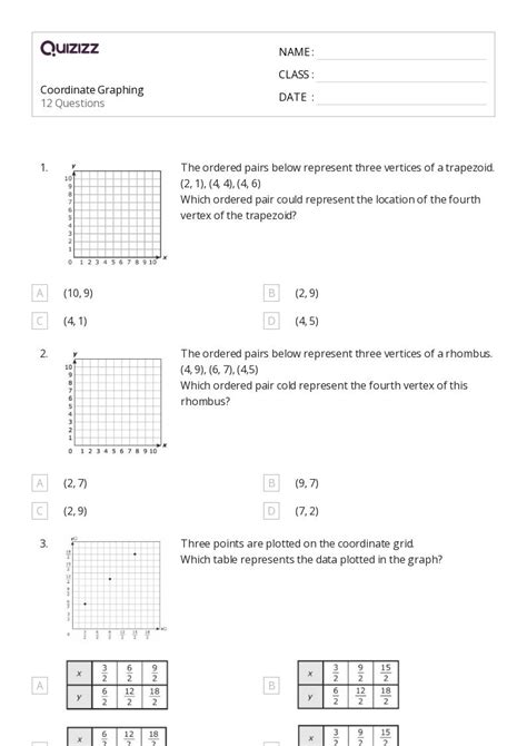 50 Graphing Data Worksheets For 5th Class On Quizizz Free And Printable