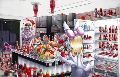 Rule 34 Anal Insertion Ankle Cuffs Anthro Auggie Background Ball Gag Berry Bi Domination