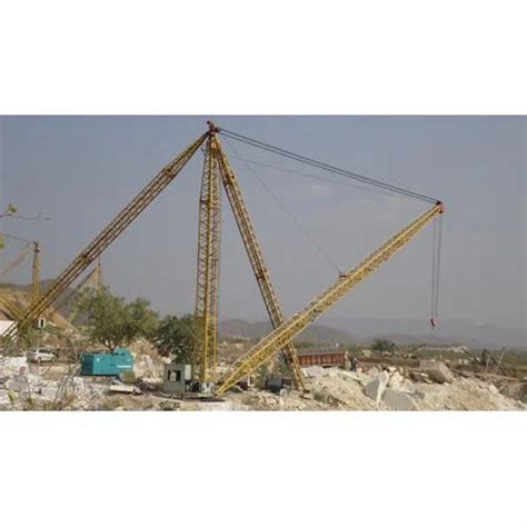 Mild Steel Granite Derrick Crane Capacity 20 80 Ton At Rs 3000000