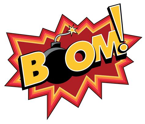 Vector Art Comic Boom Explosion Sticker With A Bomb 2038833 Vector Art