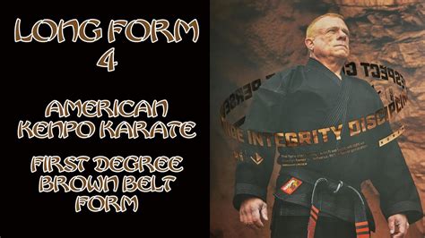 Long Form 4 American Kenpo Karate Youtube