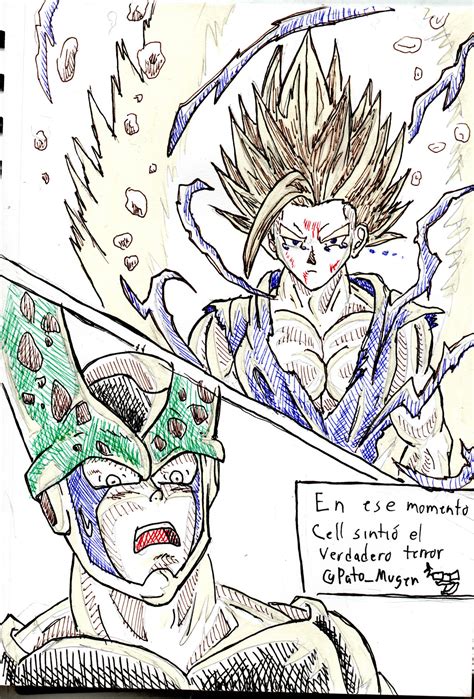 Gohan Vs Cell By Pato Mugen On Deviantart