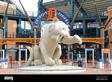 Comerica Park The Ballpark Of Detroit Tigers Major League Baseball