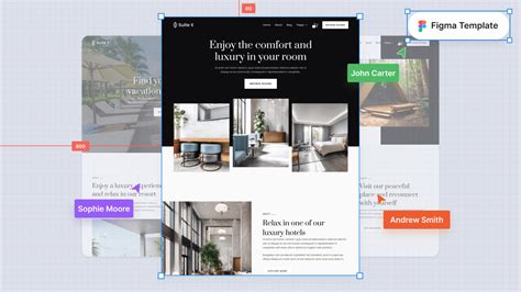 Suite X Hotel Figma Template Free Figma Resource Figma Elements
