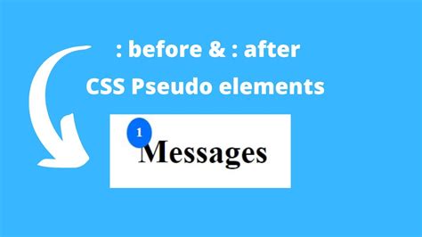 Learn Css Pseudo Before And After Elements In 4 Mins Youtube