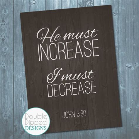 5x7 John 330 He Must Increase I Must Decrease