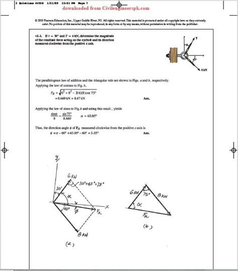 Solution Engineering Mechanics Statics Civil Engineers PK
