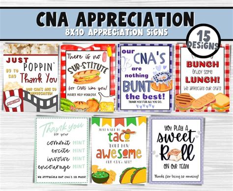 Cnas Printable Appreciation Signs Certified Nurses Assistant