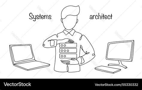 Systems Architect Royalty Free Vector Image Vectorstock