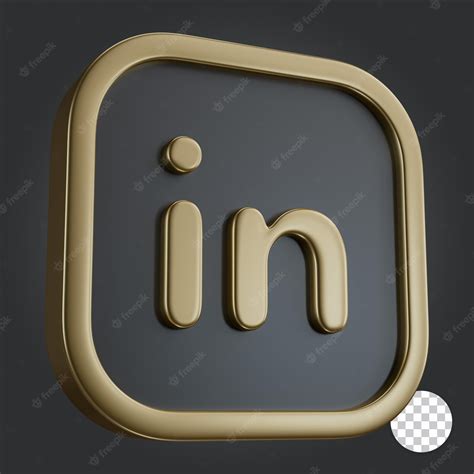 premium psd linkedin 3d icon
