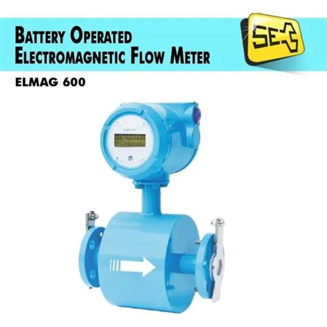Blue Battery Powered Electromagnetic Flow Meter At Best Price In Navi