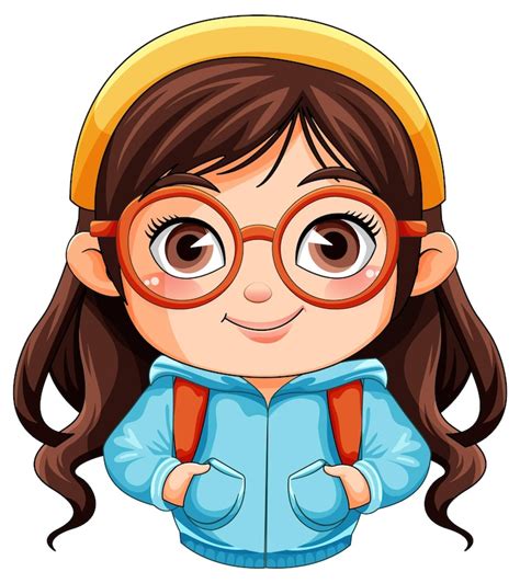 Cartoon Girl With Glasses Images Free Download On Freepik