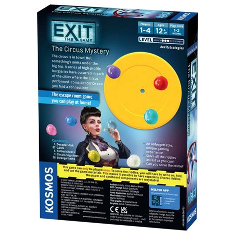 Exit The Circus Mystery Escape Room Board Game — The Panic Room Escape Ltd