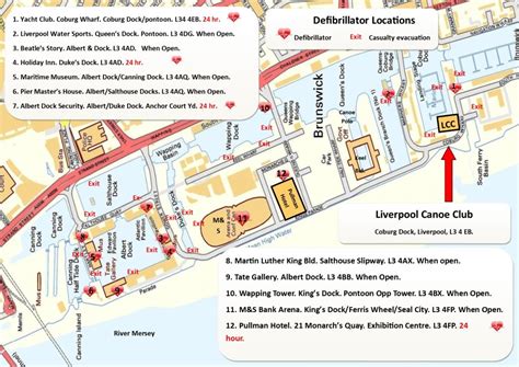 Defibrillator Locations Liverpool Yacht Club