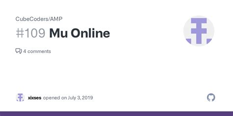 mu online · issue 109 · cubecoders amp · github