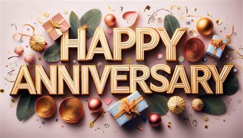 Creative Happy Anniversary Alphabet Design With Festive Letters Stock