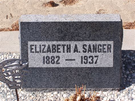 Elizabeth Anna Sanger 1882 1937 Find A Grave Memorial