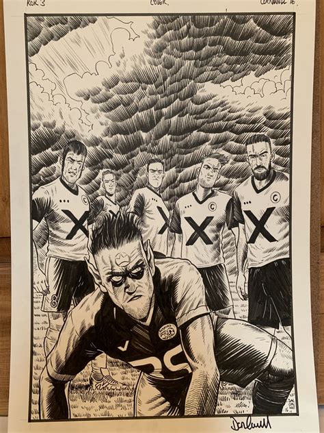 Rox Of The Reds Issue 3 Cover In Tim Coopers Dan Cornwell Comic Art