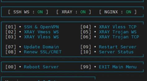 Auto Script For Vpn Services With Vless Vmess Trojan Socks Ssh Websocket And Grpc Dotycat