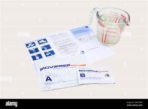 Movieprep Powder Oral Solution Laxative Used To Clear The Bowel Before Colonoscopy Procedure