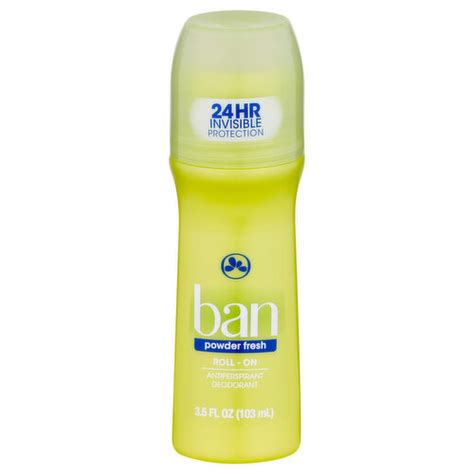 Ban Antiperspirant Deodorant Powder Fresh Roll On Brookshires