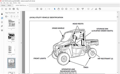 Bobcat Uv34 Uv34xl Utility Vehicle Operation And Maintenance Manual