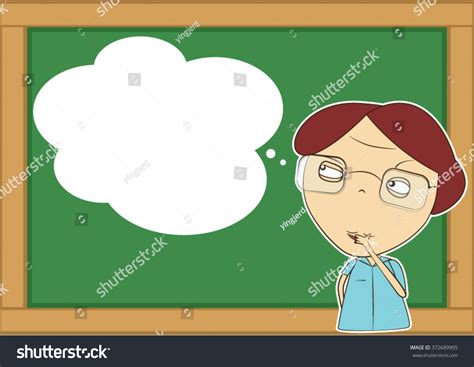 Analytical Person Cartoon