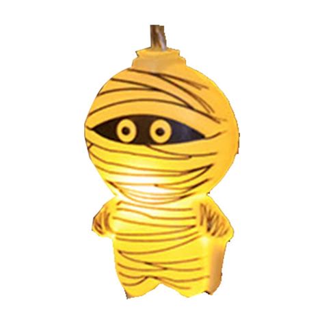 Ztoonmas Halloween Mummy String Lights 118 Cute Cartoon Mummy Led