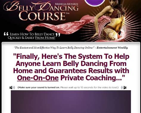 Belly Dancing Course Mariella Monroe Website